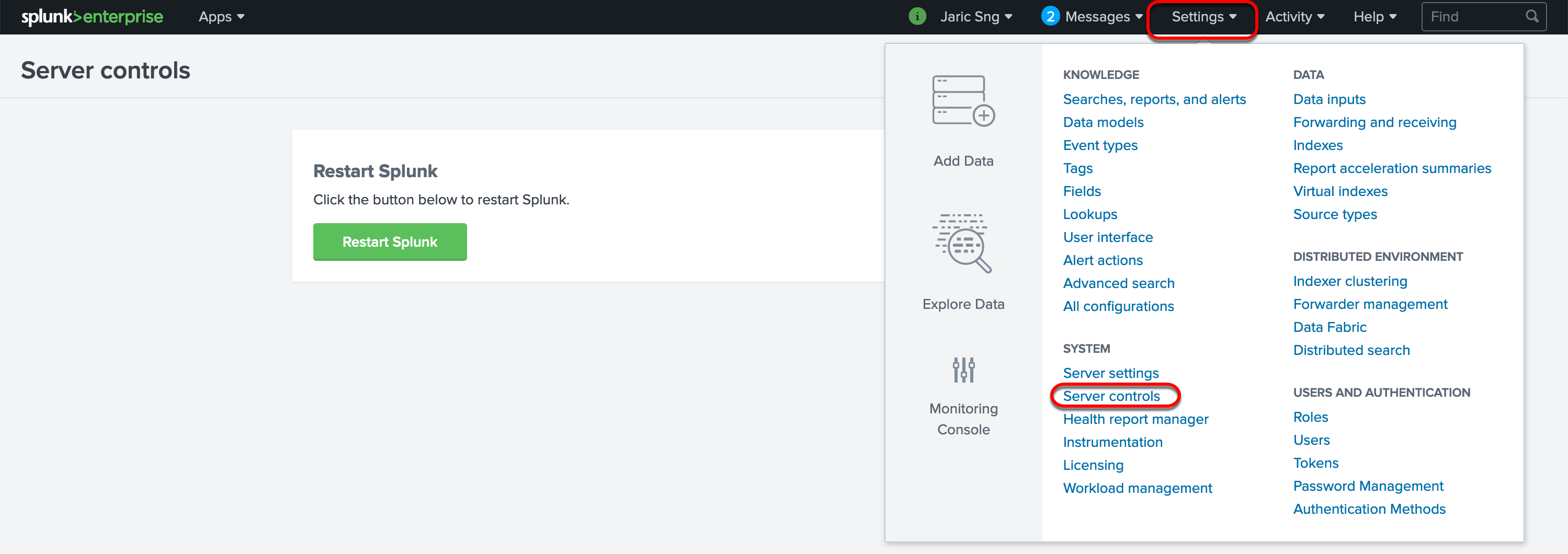 2. Splunk — cp4wa tutorials 0.1.0 documentation