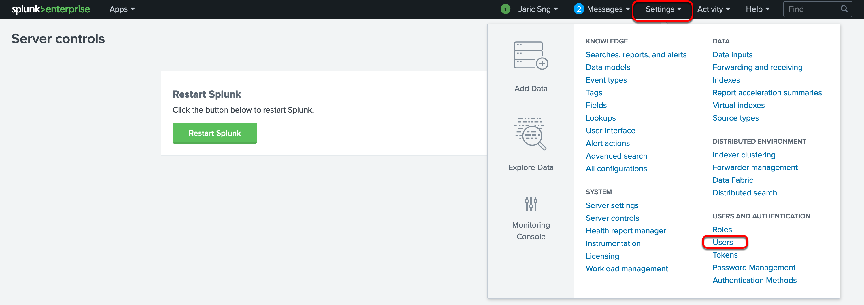 2. Splunk — cp4wa tutorials 0.1.0 documentation